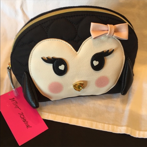 Betsey Johnson | Bags | Betsey Johnson Penguin Makeup Bag | Poshmark